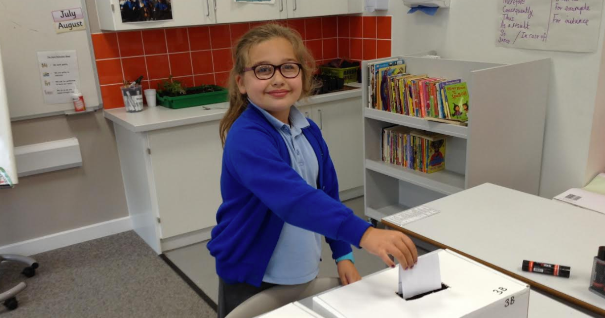 General Election 2017: Geoffrey Field Junior School Kids Vote For ...