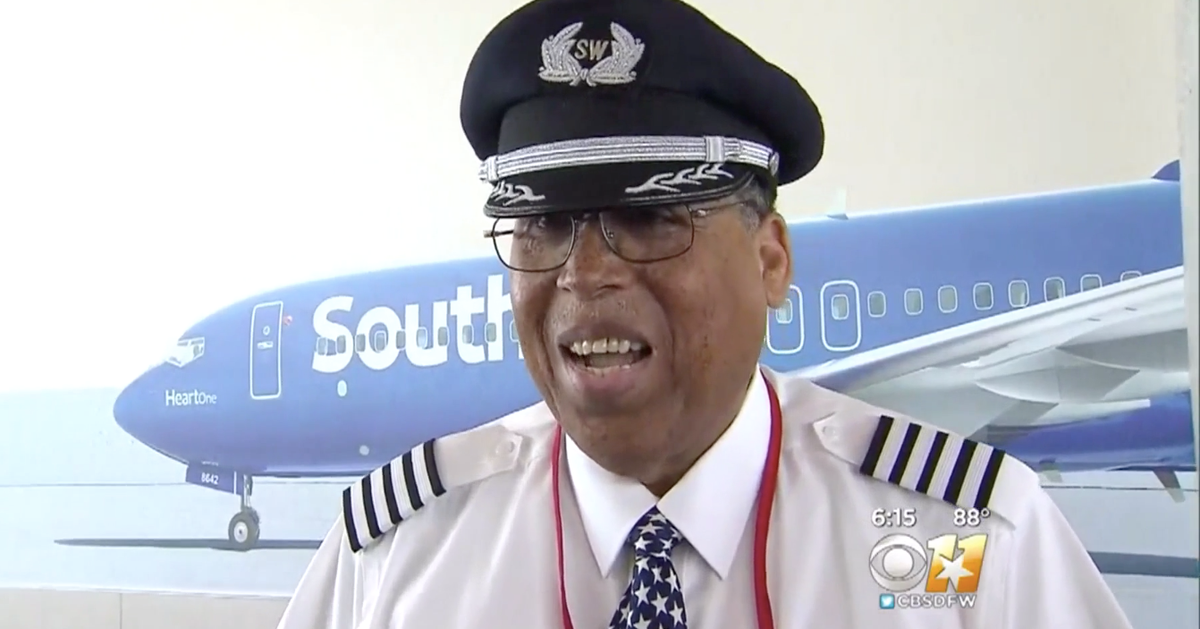 Southwest's First Black Pilot Retires With A Tear-Jerking Sendoff ...