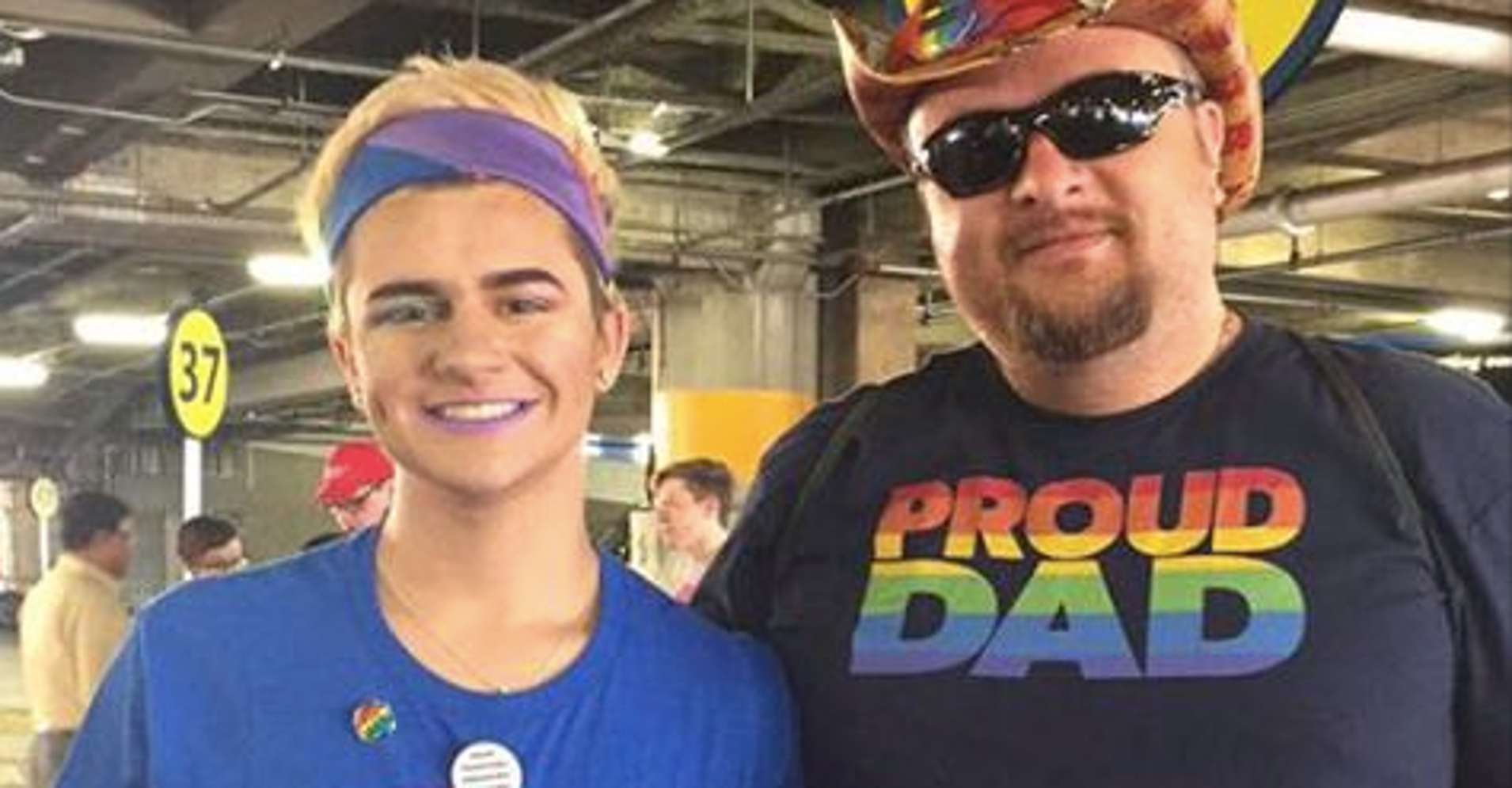 Just A Bunch Of Really Good Parents Supporting Their Kids For Pride ...