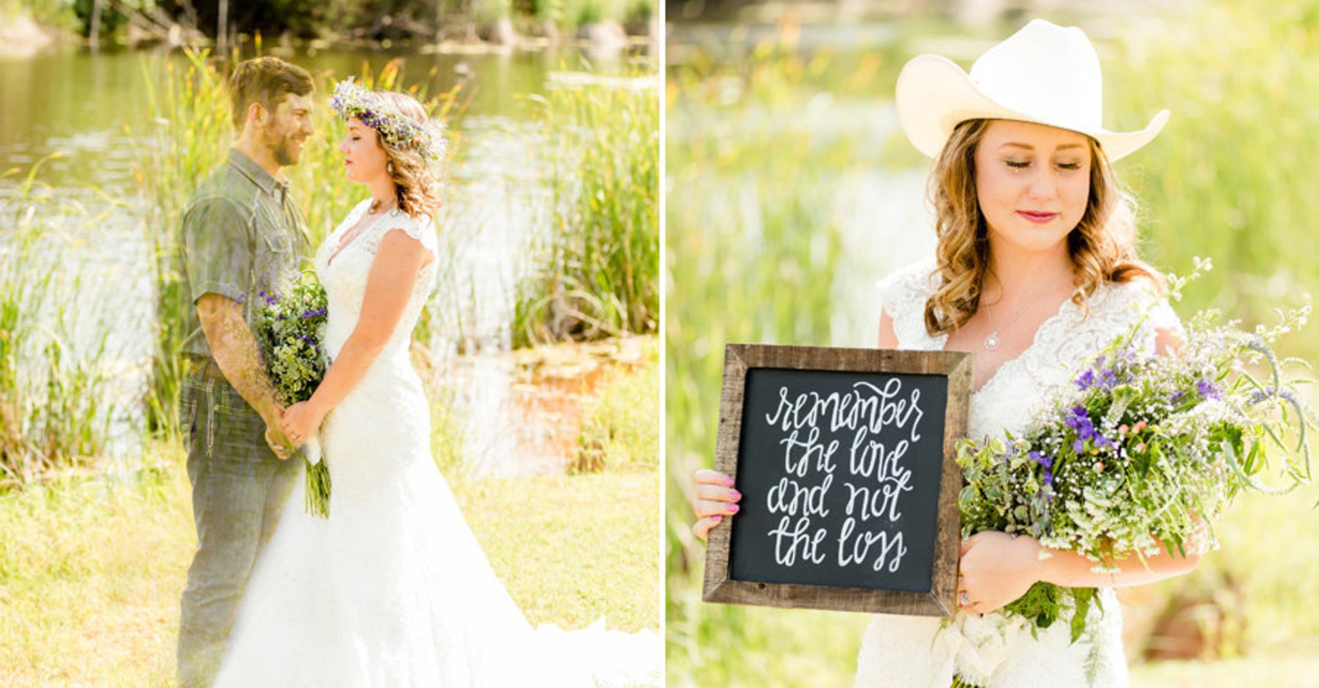 Grieving Bride Takes Photos In Wedding Dress After Fiances Sudden