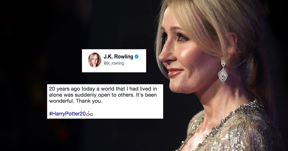 J.K. Rowling Celebrates Harry Potter's 20th With A Perfect Tweet ...