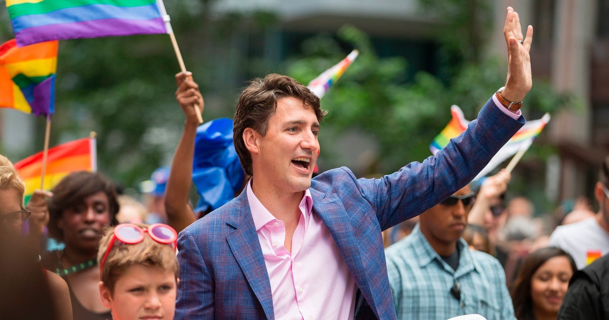 Here's A Bunch Of Pics Of Justin Trudeau Marching At Toronto Pride ...