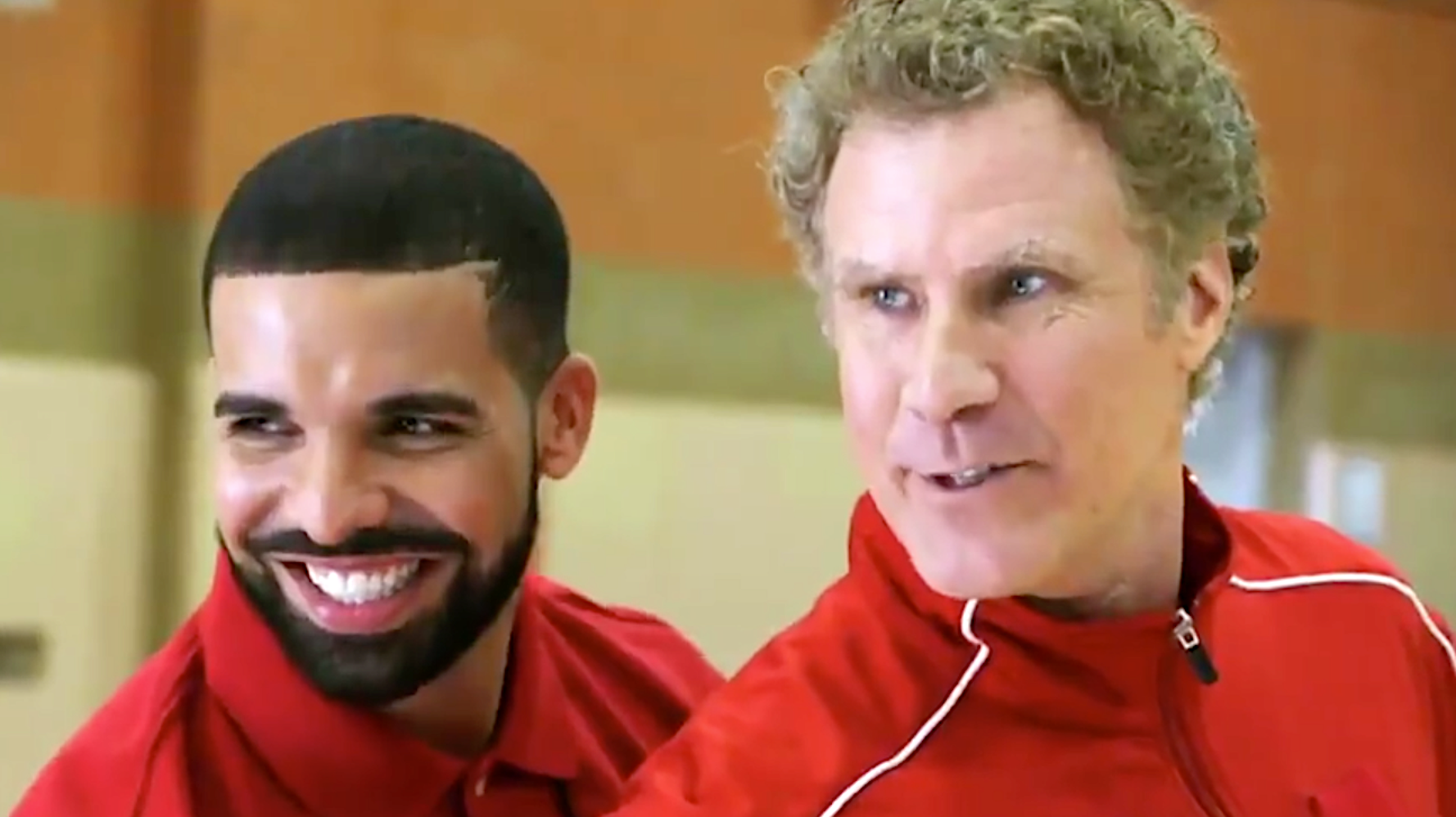 Drake And Will Ferrell Teach NBA Stars The Best Way To Shake Hands ...