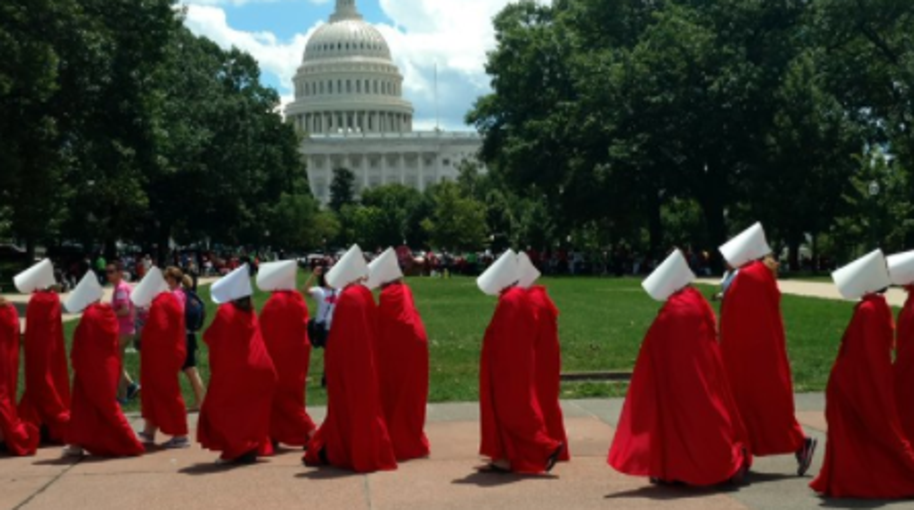 Handmaids Protested The GOP's Health Care Bill Outside The Capitol ...