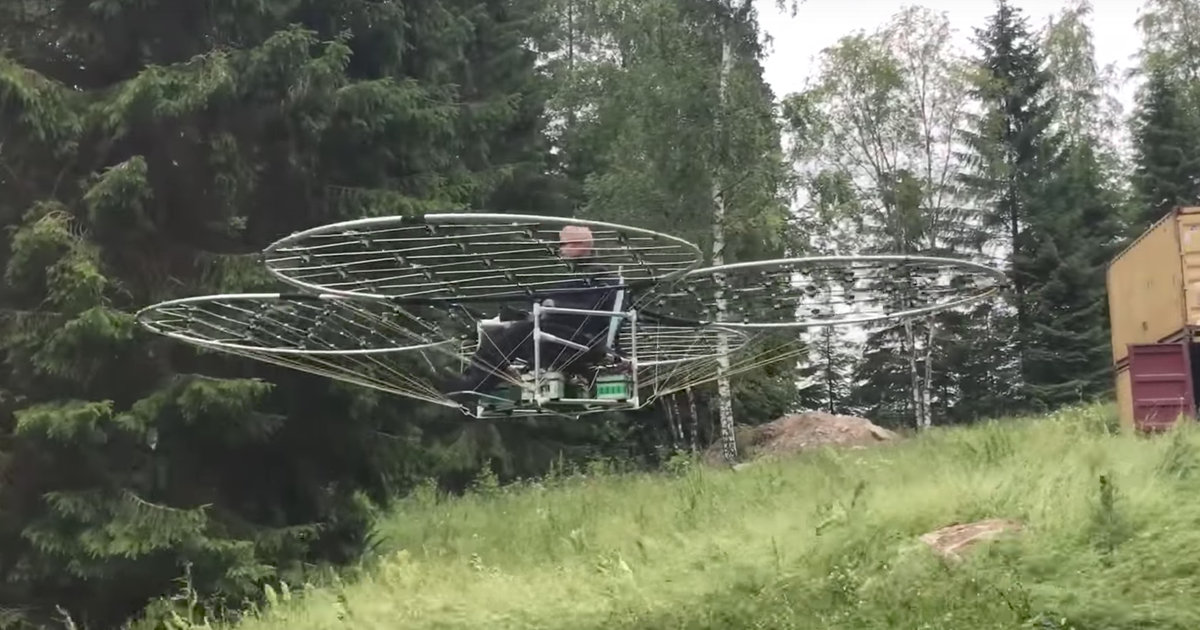 Swedish Inventor Builds Massive DIY 'Flying Chair' And Somehow Survives ...