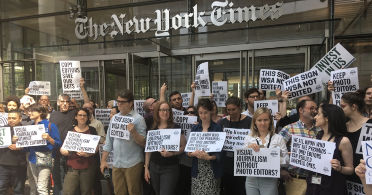 New York Times Employees Walk Out As Layoffs Loom | HuffPost Latest News
