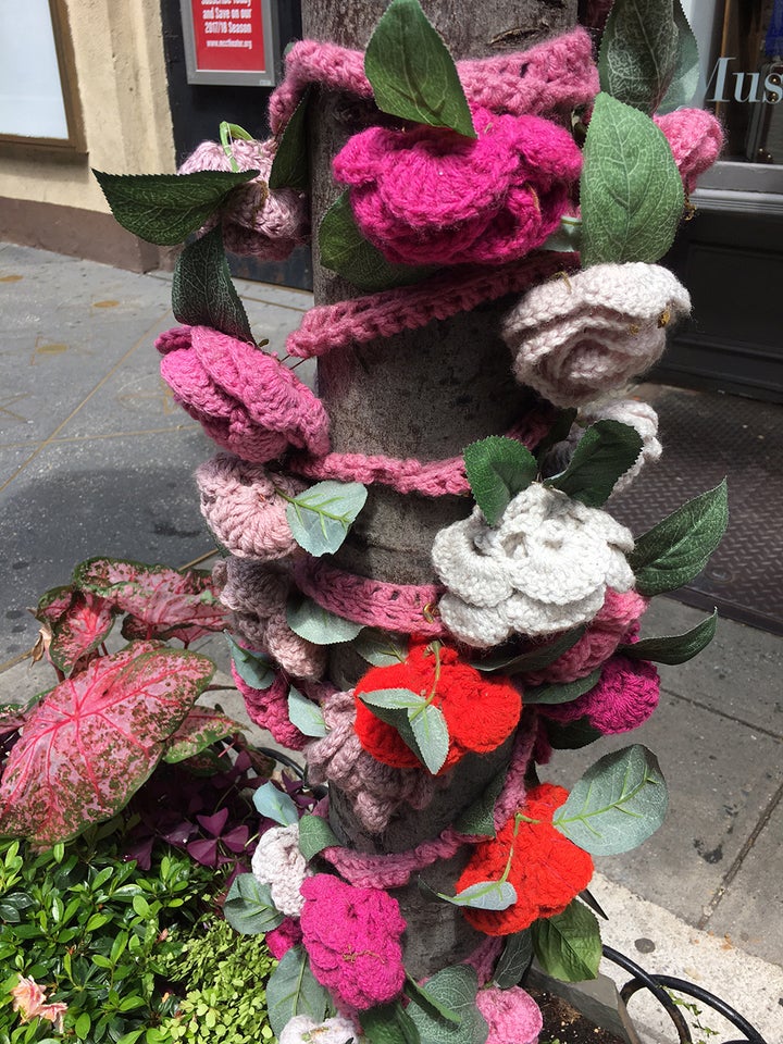 Street art in the form of crochet trees | HuffPost Contributor