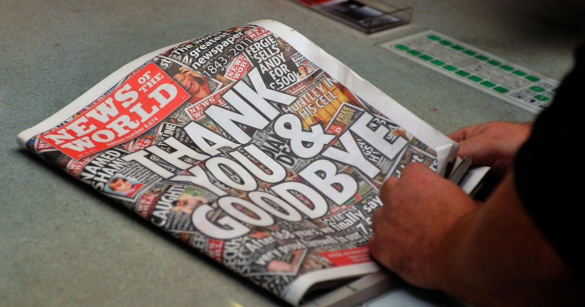 News Of The World Closed Six Years Ago Amid Phone Hacking Scandal - But Where Are The Key ...