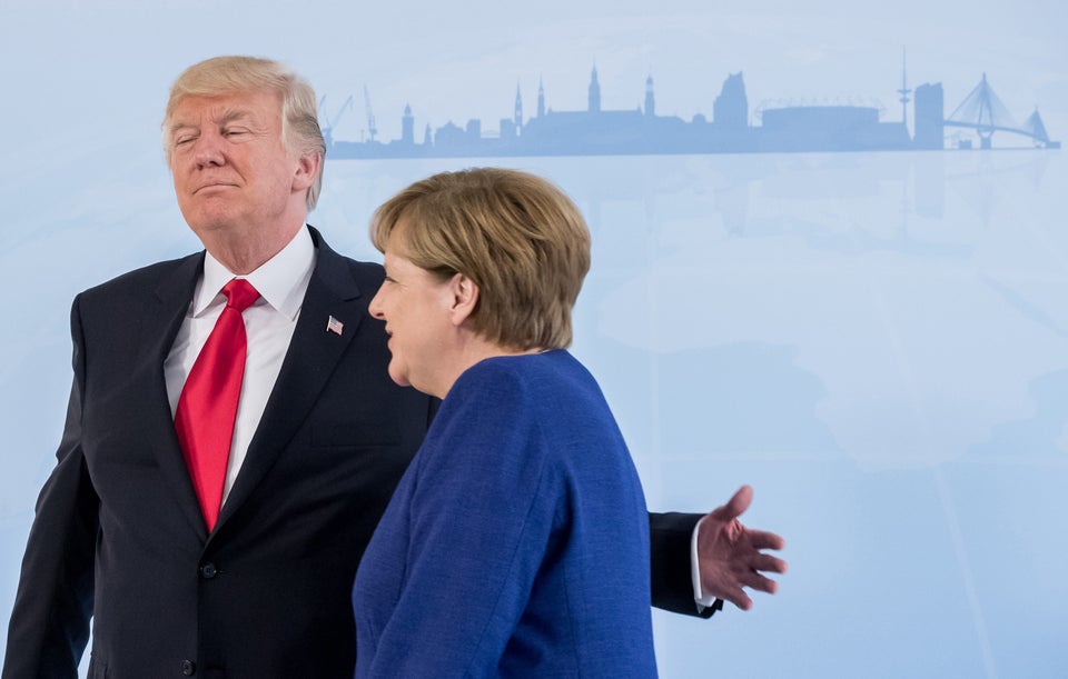 Trump's Latest Meeting With Angela Merkel Looked Even More Awkward Than ...