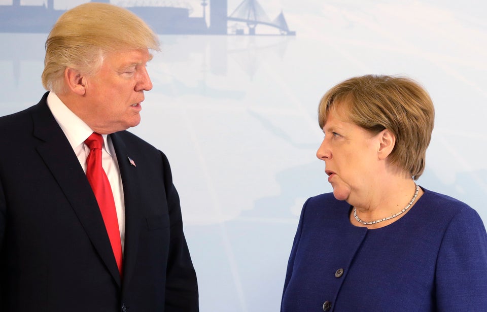 Trump's Latest Meeting With Angela Merkel Looked Even More Awkward Than ...