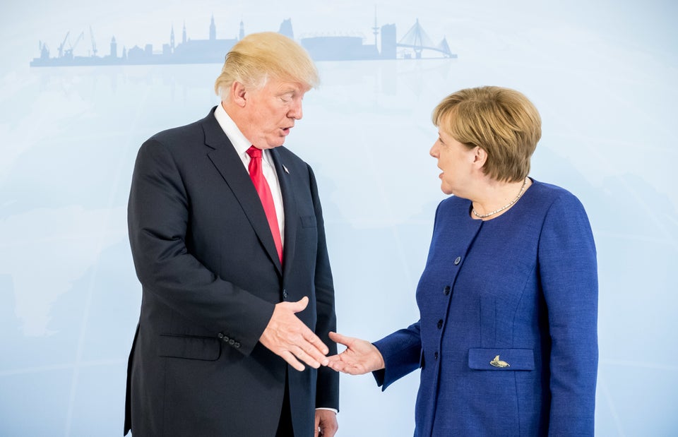 Trump's Latest Meeting With Angela Merkel Looked Even More Awkward Than ...
