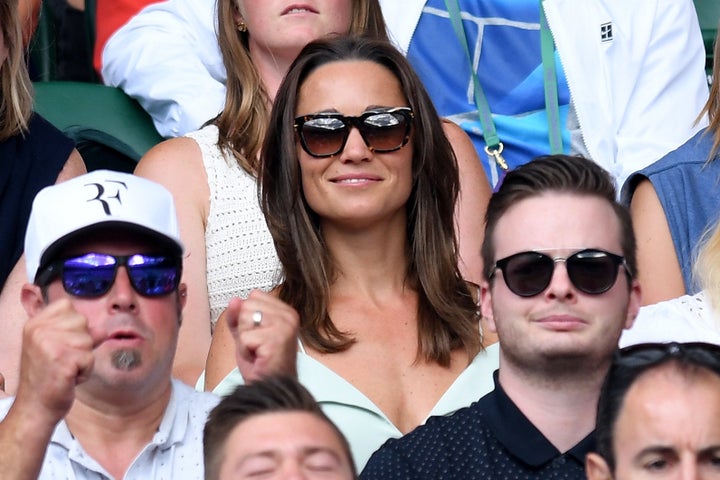 Pippa Middleton Watches Wimbledon In Stunning Mint Green Dress By A