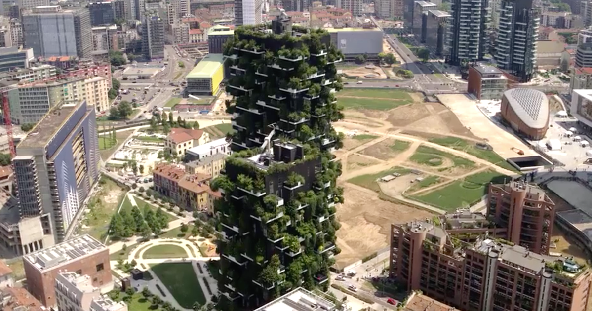 Milan's Vertical Forest Skyscraper Revealed In Stunning Drone Footage ...