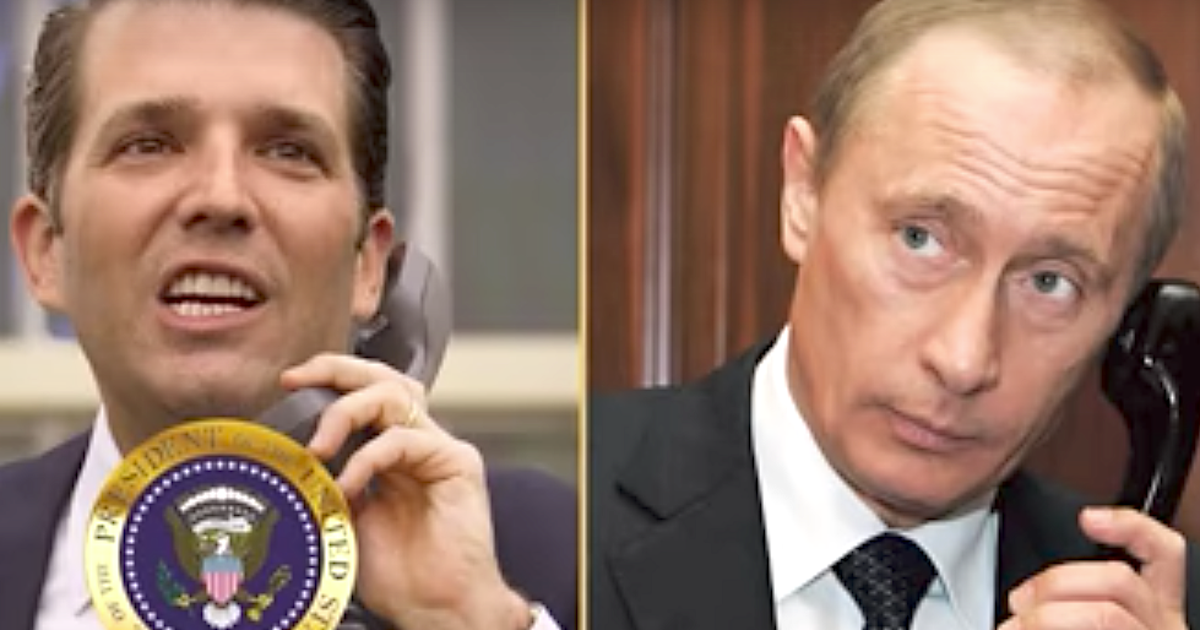 Fake Don Jr. Interrupts His Dad's Phone Call With Vladimir Putin On ...
