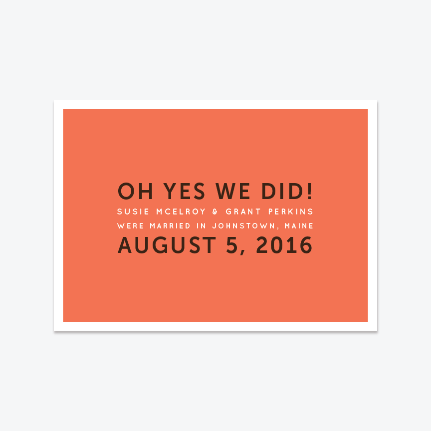 19 Creative Elopement Announcements You'll Want To Copy | HuffPost Life