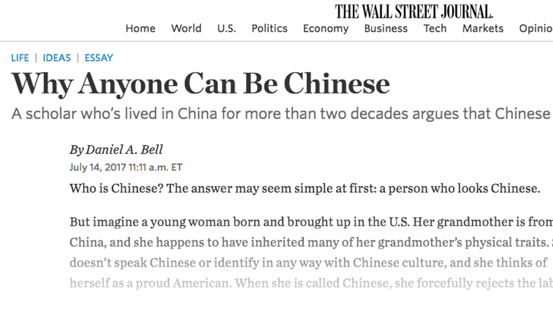 A White China Scholar Said 'Anyone Can Be Chinese.' He's Right ...