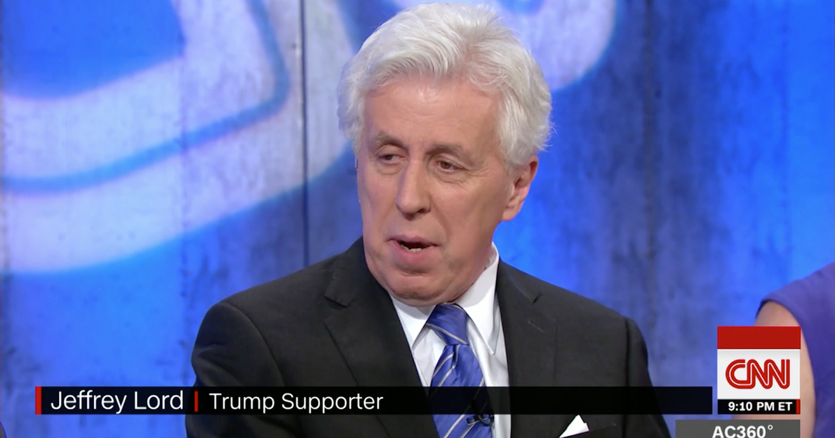 Actually, CNN's Jeffrey Lord Has Been 'Indefensible' For A While ...