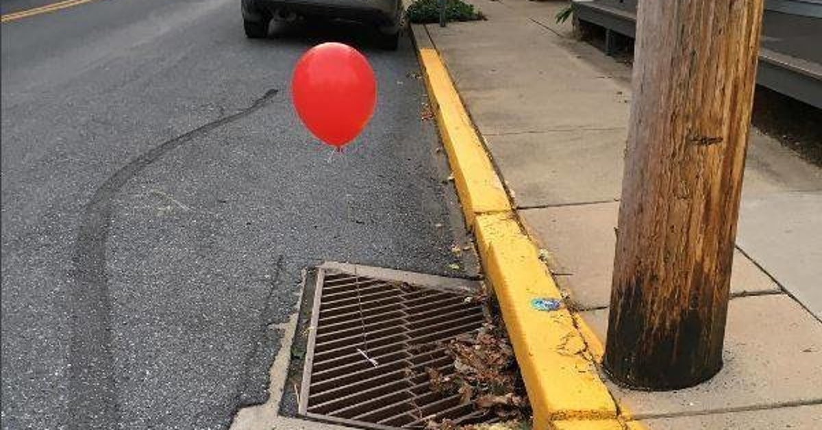 Red Balloons Are Popping Up On Storm Grates Ahead Of 'It' Movie ...