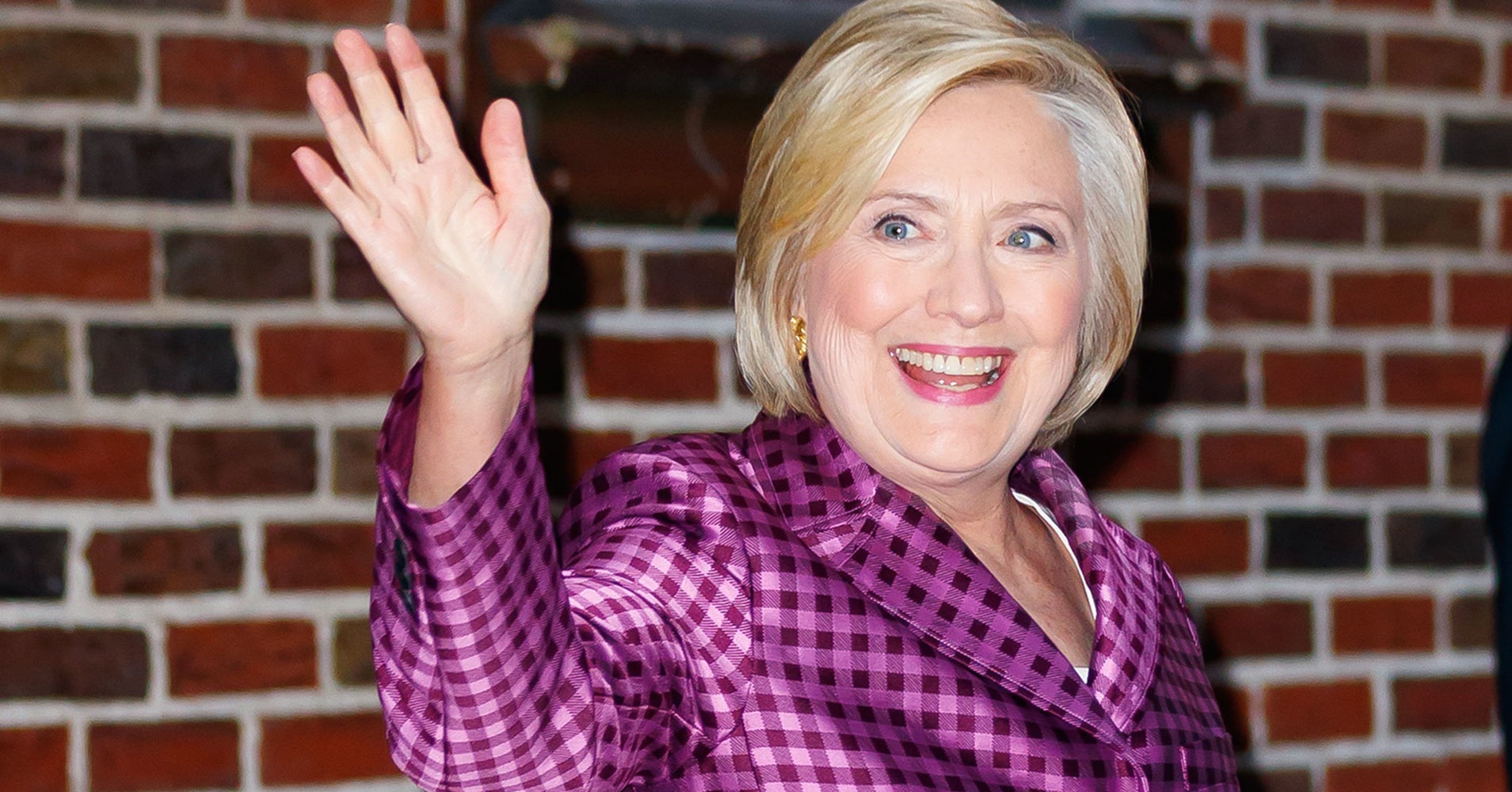 Hillary Clinton Is Perfectly Runway Ready In This Purple Jacket ...