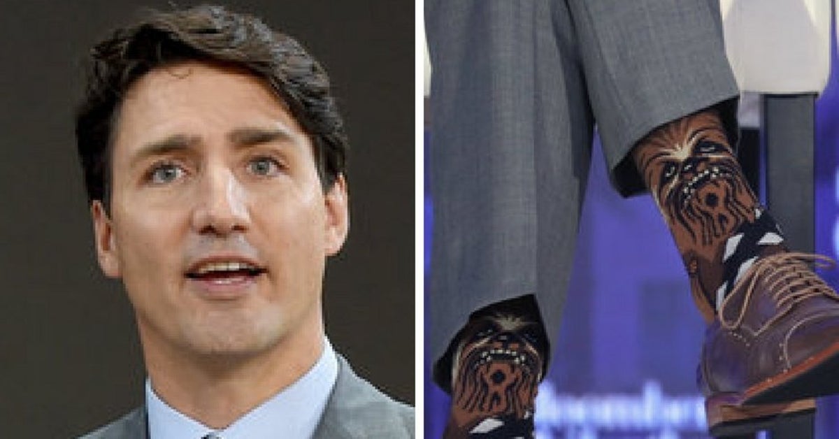 Justin Trudeau Wore Chewbacca Socks To A Global Business Forum, Of ...