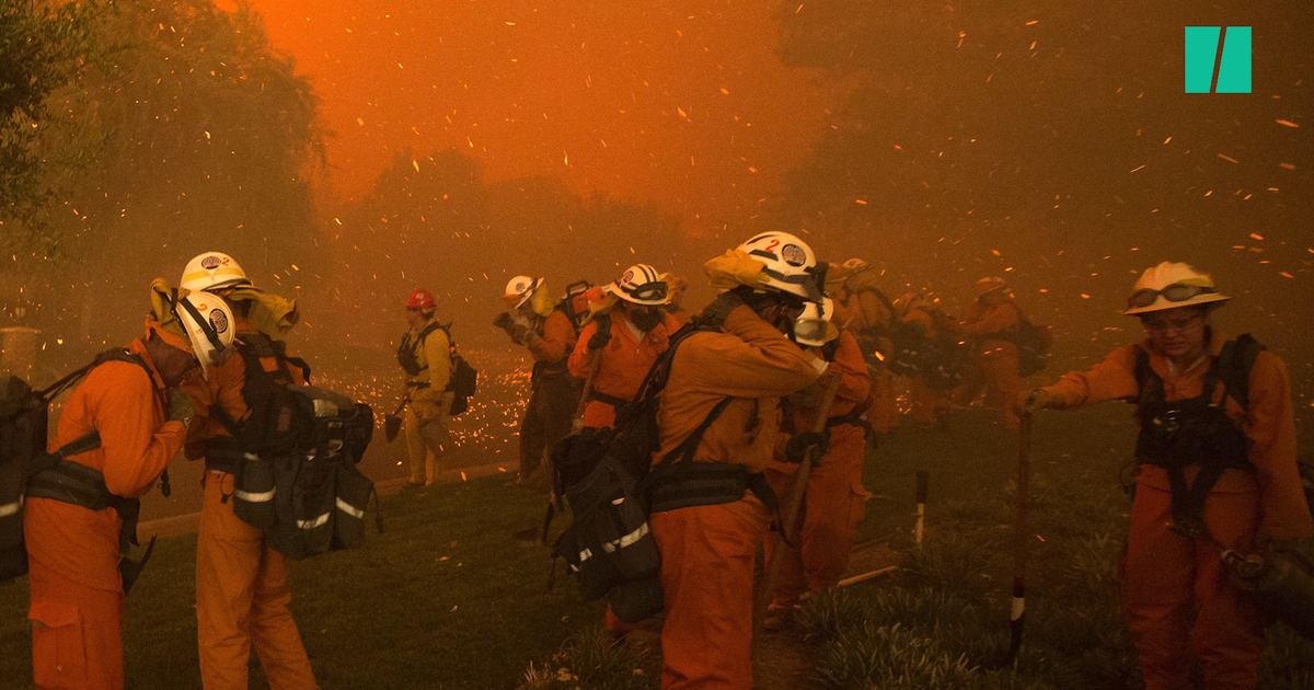 Inmates Fighting California Fires | HuffPost Videos