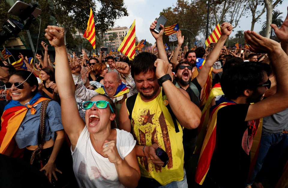 Photos Record A Historic Day As Catalonia Declares Independence From ...