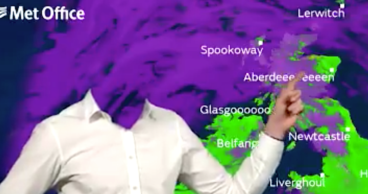 Weather Forecaster Loses His Head During Halloween Report | HuffPost UK ...