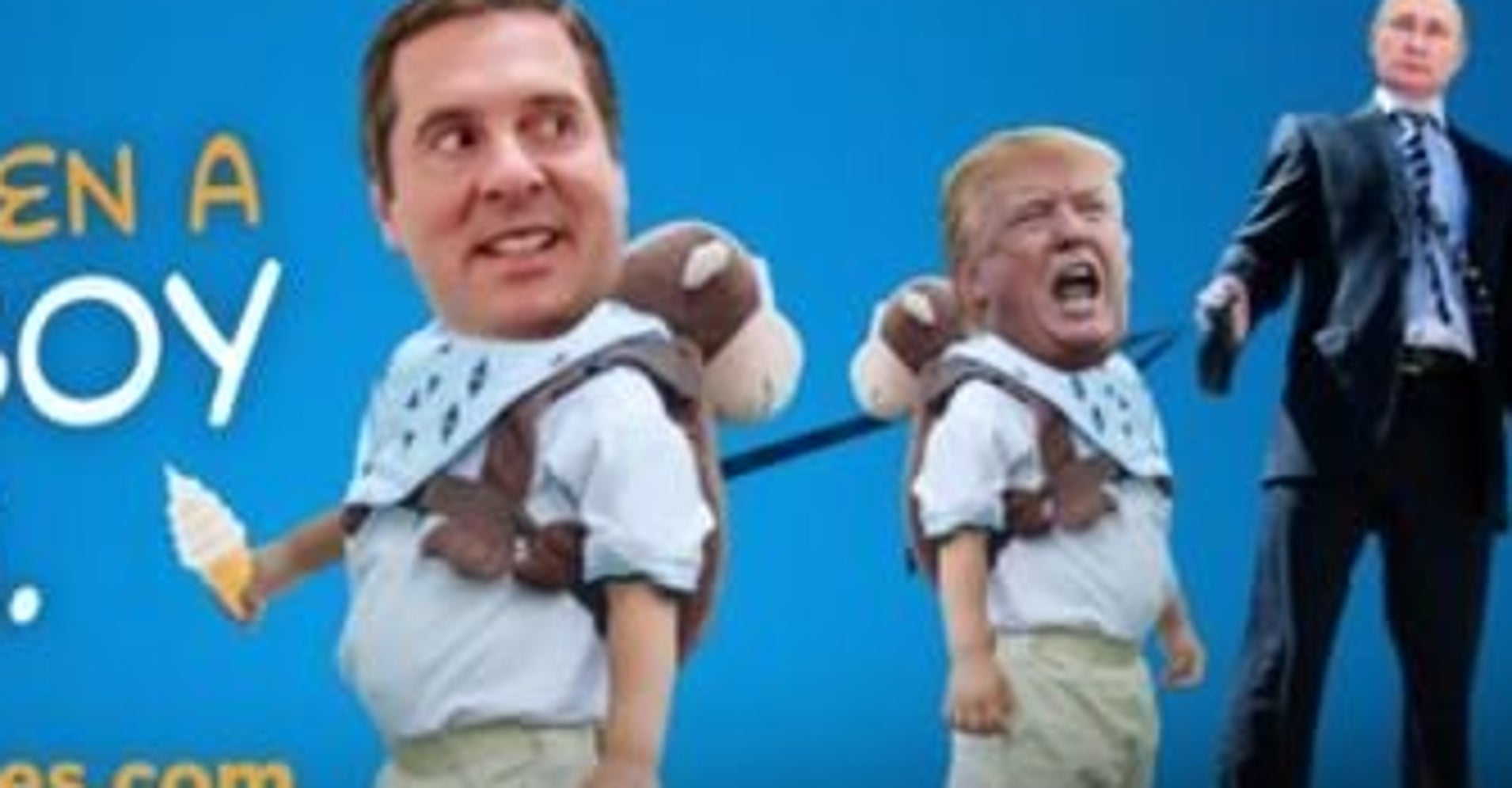 Donald Trump Tied To Putin's Leash On Sassy California Billboard | HuffPost
