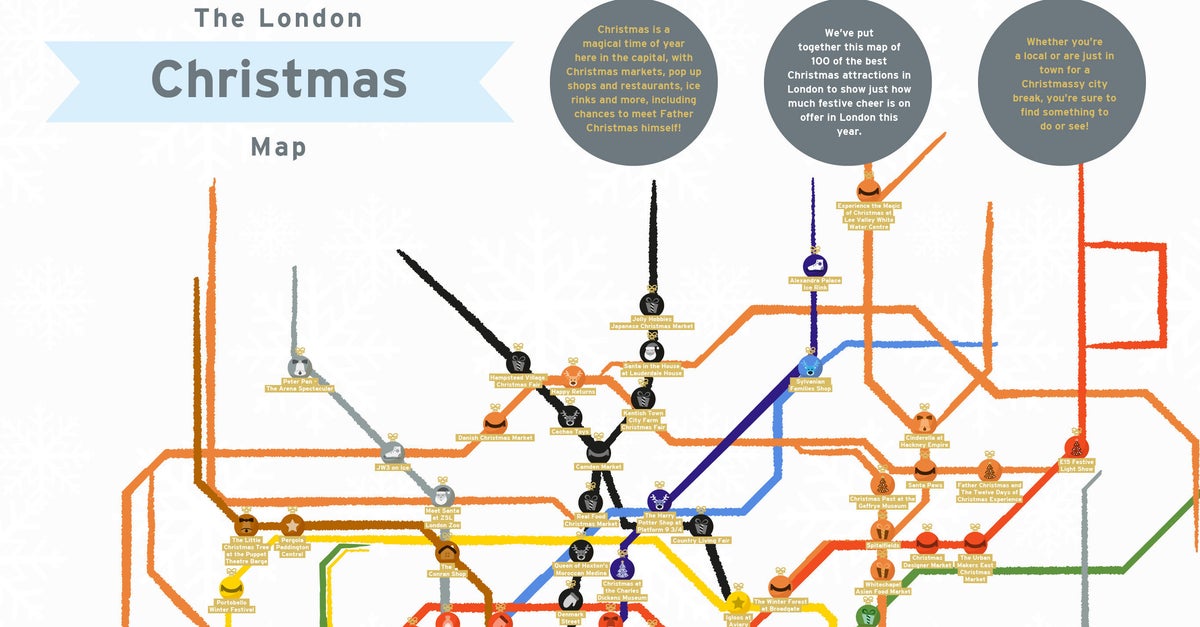 Handy Christmas Tube Map Reveals The Most Festive Attractions And Pop ...