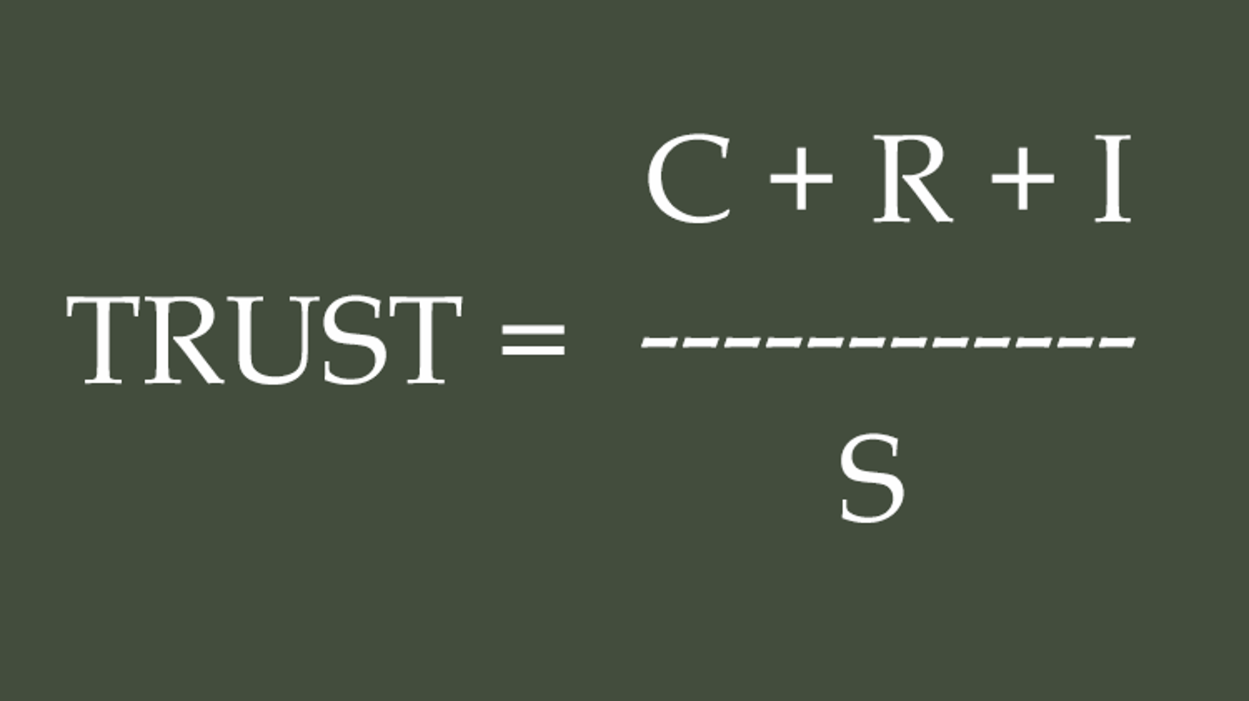 The Formula to Build Trust | HuffPost Contributor