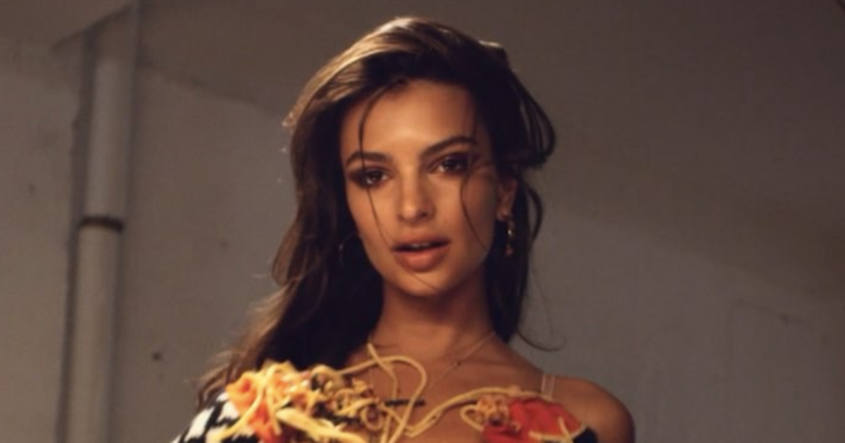 Emily Ratajkowski Writhes Around In Spaghetti In The Name Of Feminism ...