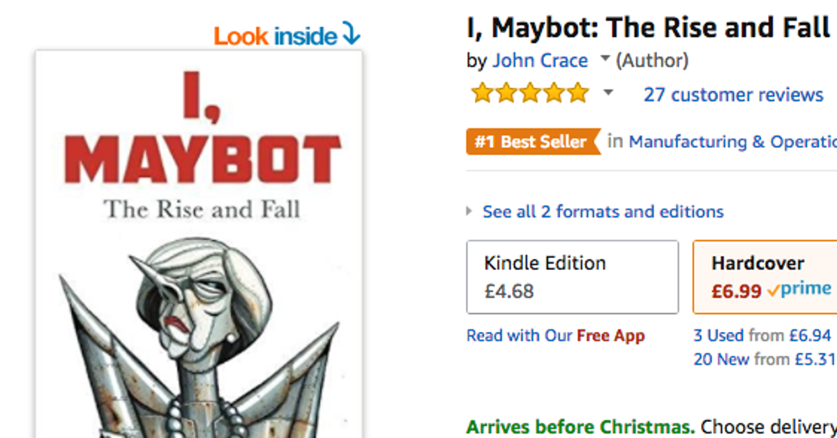 'I, Maybot' Tops Amazon Best Seller Chart For Robotics | HuffPost UK News