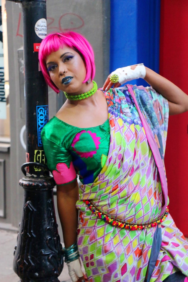 It's My Birthday So I Made My Dream Outfit: A Bat Girl Sari | HuffPost UK