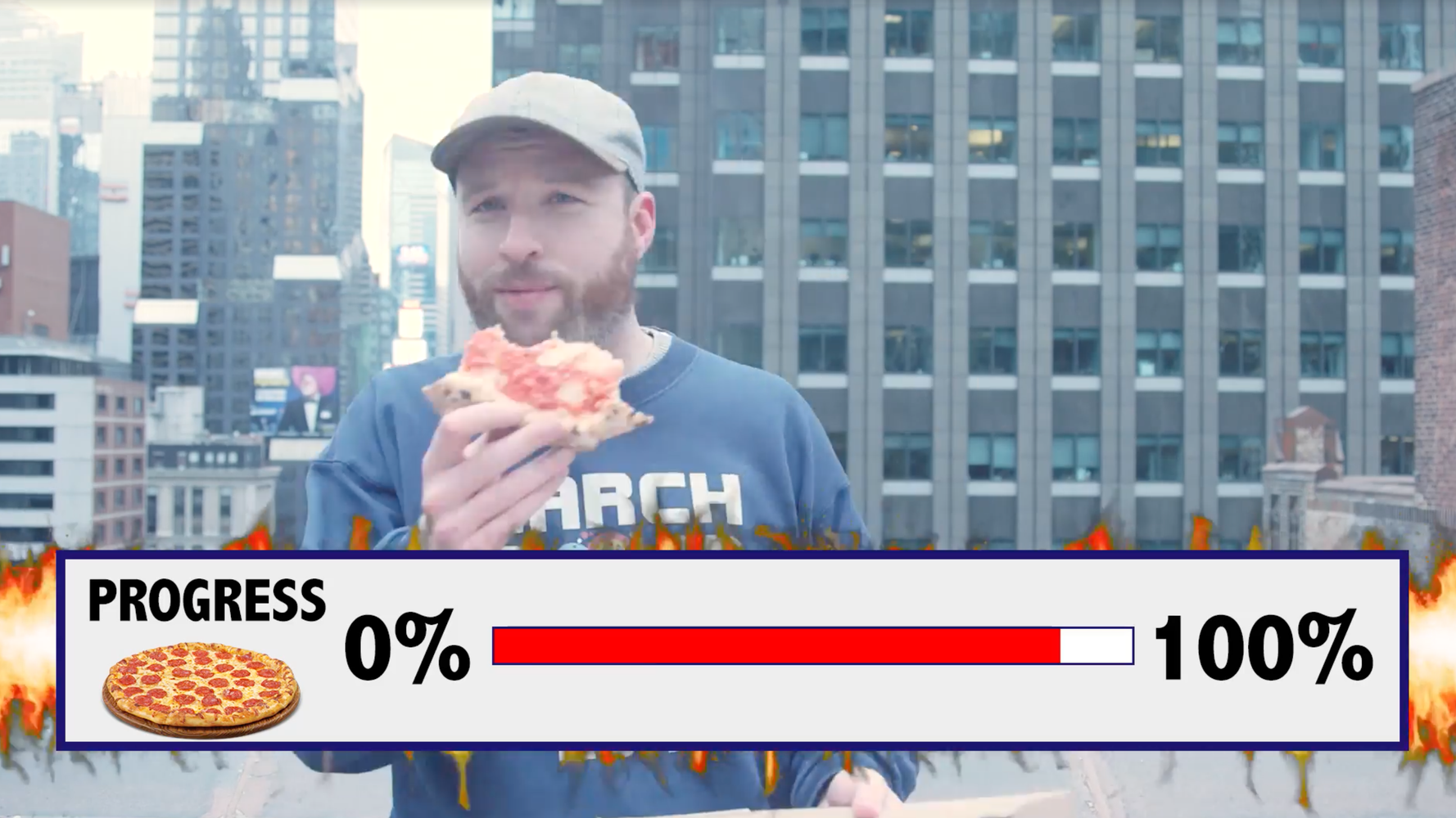 Dude Raps About The Hell Of 2017 While Stress-Eating A Whole Pizza ...