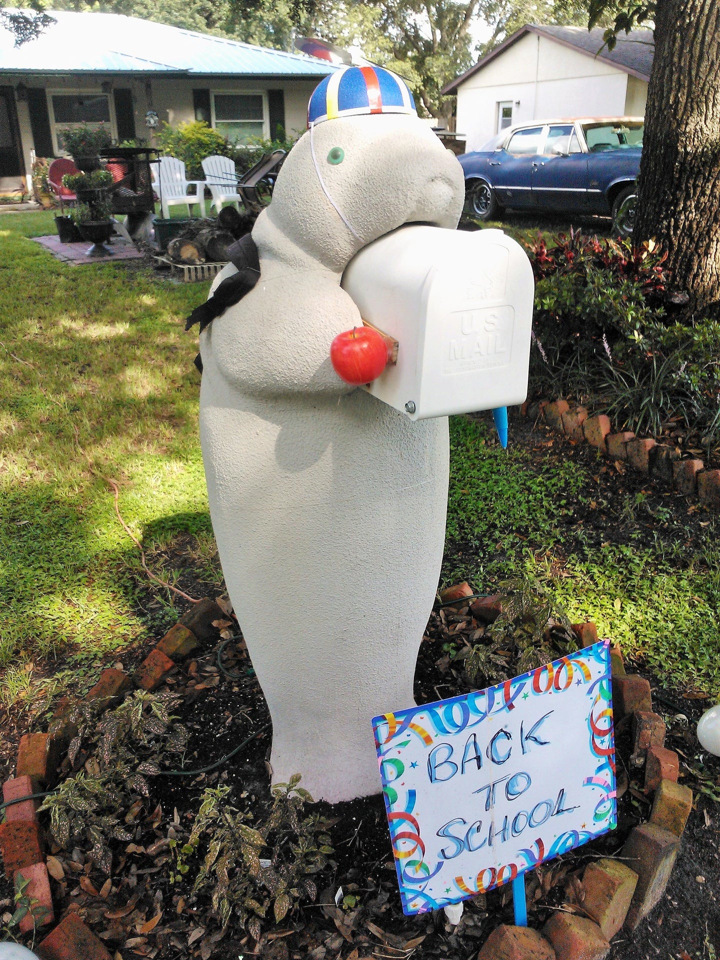 This Manatee Mailbox Has A Flawless Outfit For Every Occasion ...