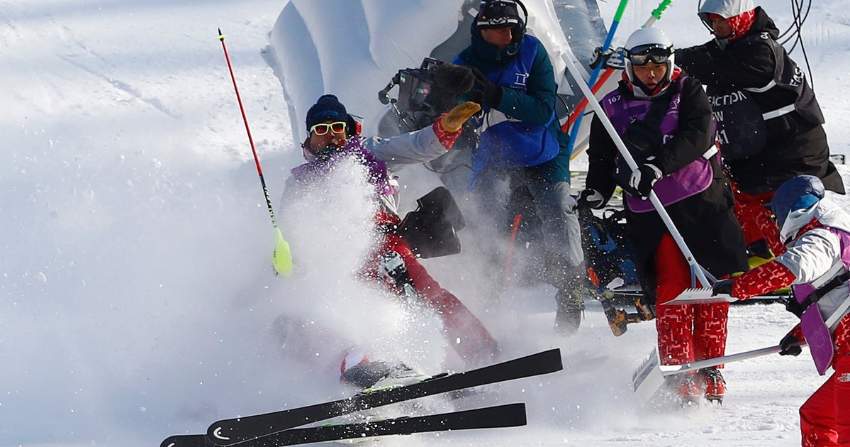 Olympic Ski Champion's Epic Wipeout Makes The Media Eat Snow Too ...