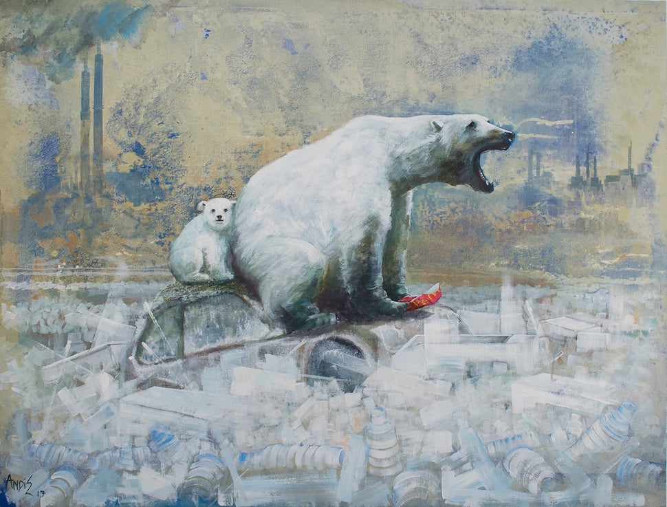 Street Artist Tackles Climate Change And Fascism, 1 Haunting Mural At A ...