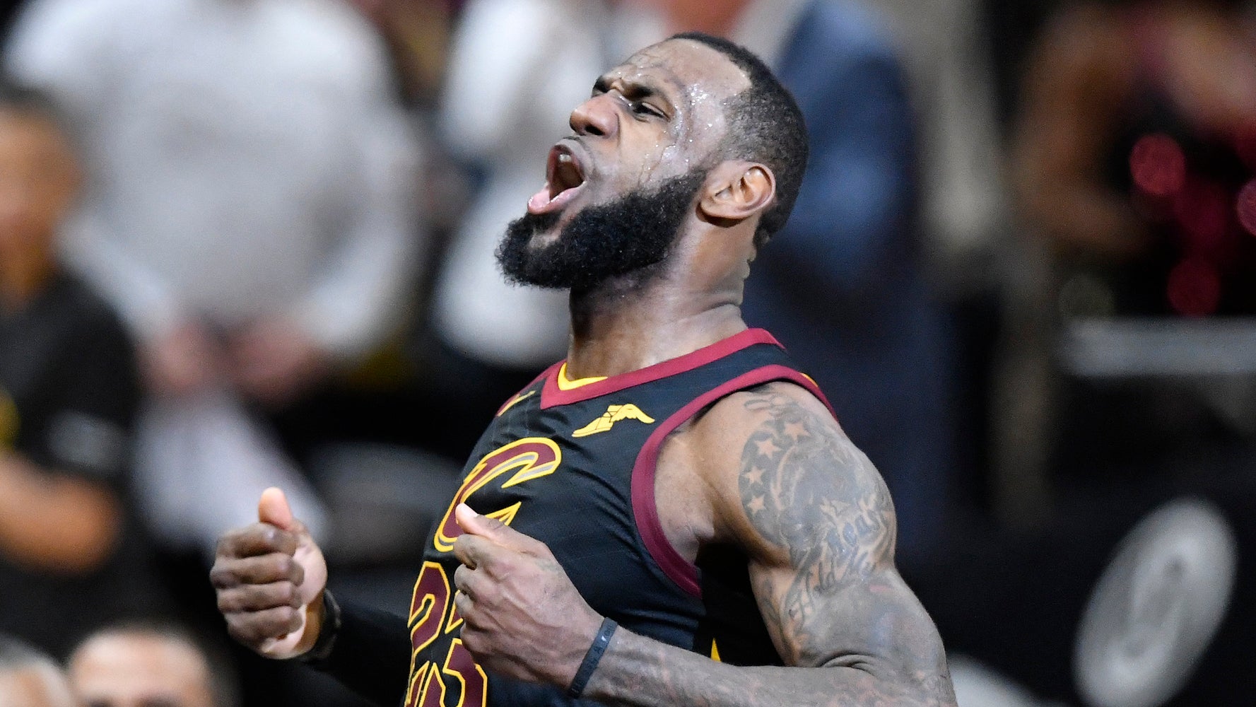 LeBron James Nails Incredible 3-Point Buzzer-Beater To Seal Game 5 For ...