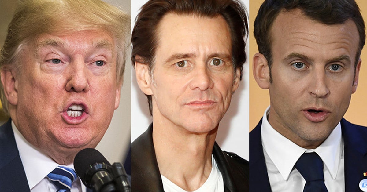 Jim Carrey Skewers Trump's Bromance With Macron In Clever New Artwork ...