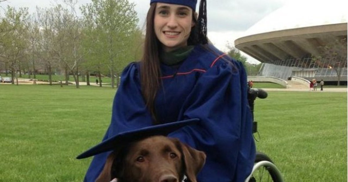 Service Dog Arrives At College Graduation In Cap And Gown | HuffPost Videos