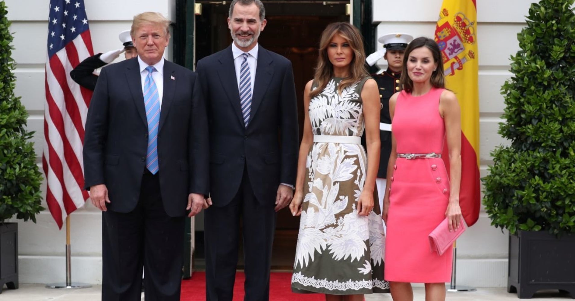 Photo Of Melania Trump Sitting Alone On A Couch Surrounded By ...