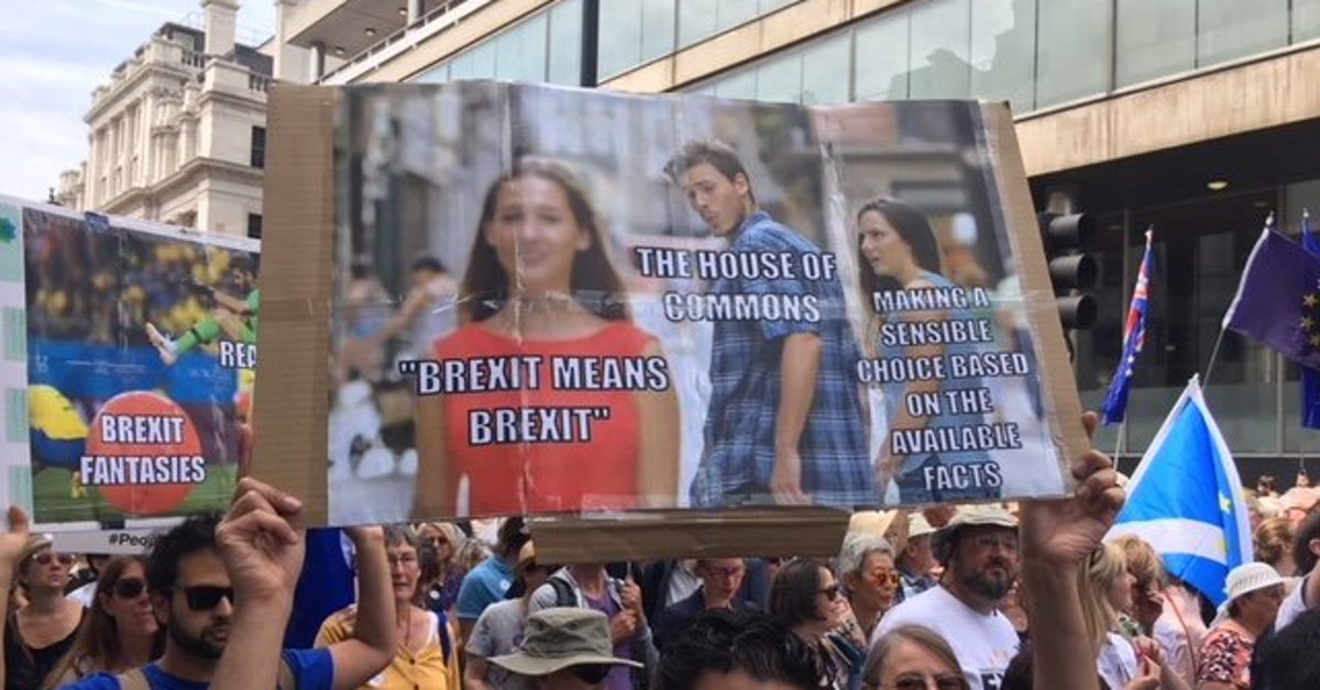 Anti-Brexit People's Vote March Banners Show British Democracy At Its ...