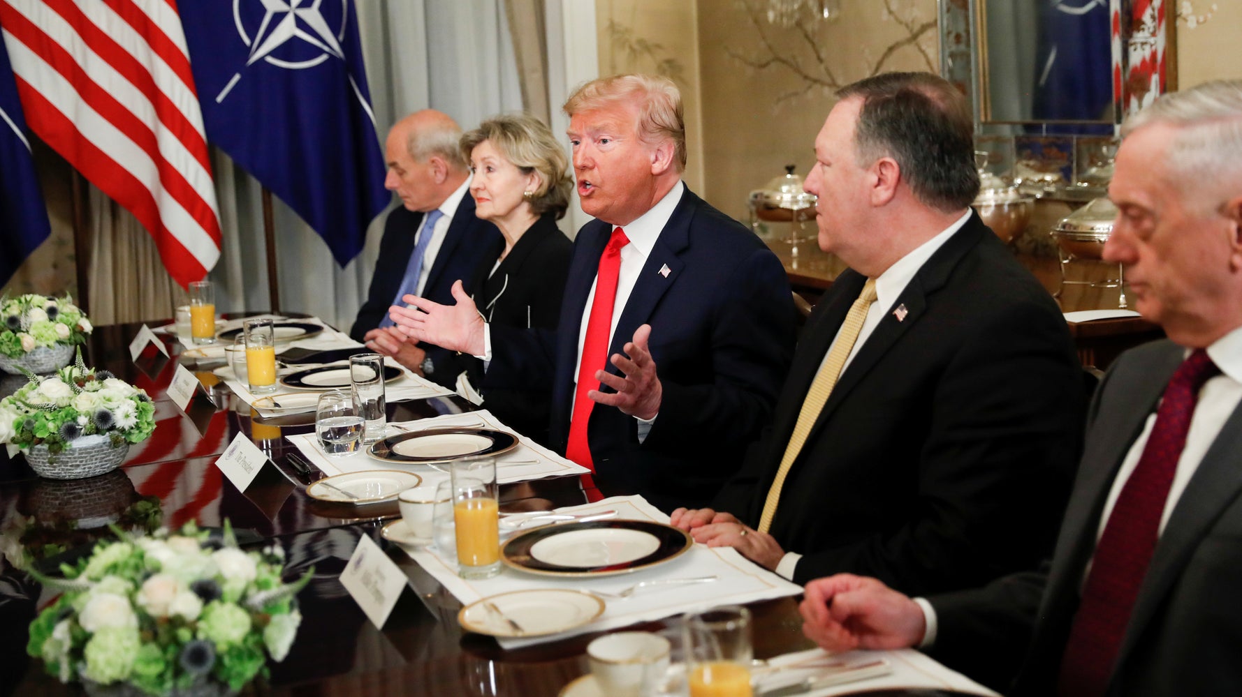 Trump Kicks Off NATO Summit With Breakfast Rant: 'Germany Is A Captive ...
