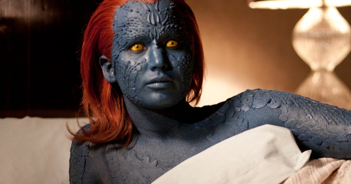 Jennifer Lawrence Appears As Nearly Naked Mystique On Magazine Cover ...