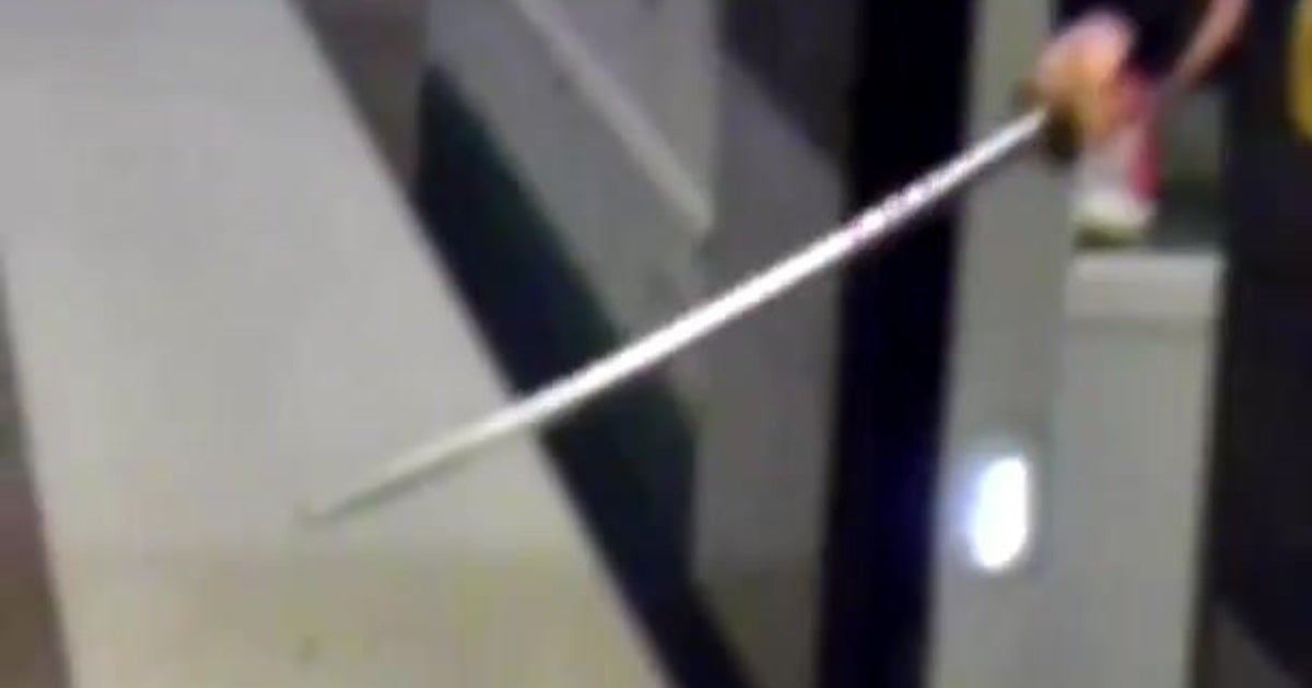 Man With Samurai Sword Breaks Up Subway Fight Huffpost Videos