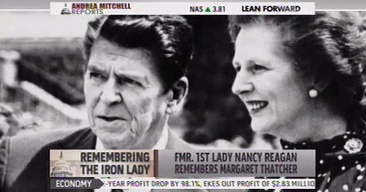 Nancy Reagan On Thatcher: 'We Had A Very Special Relationship ...