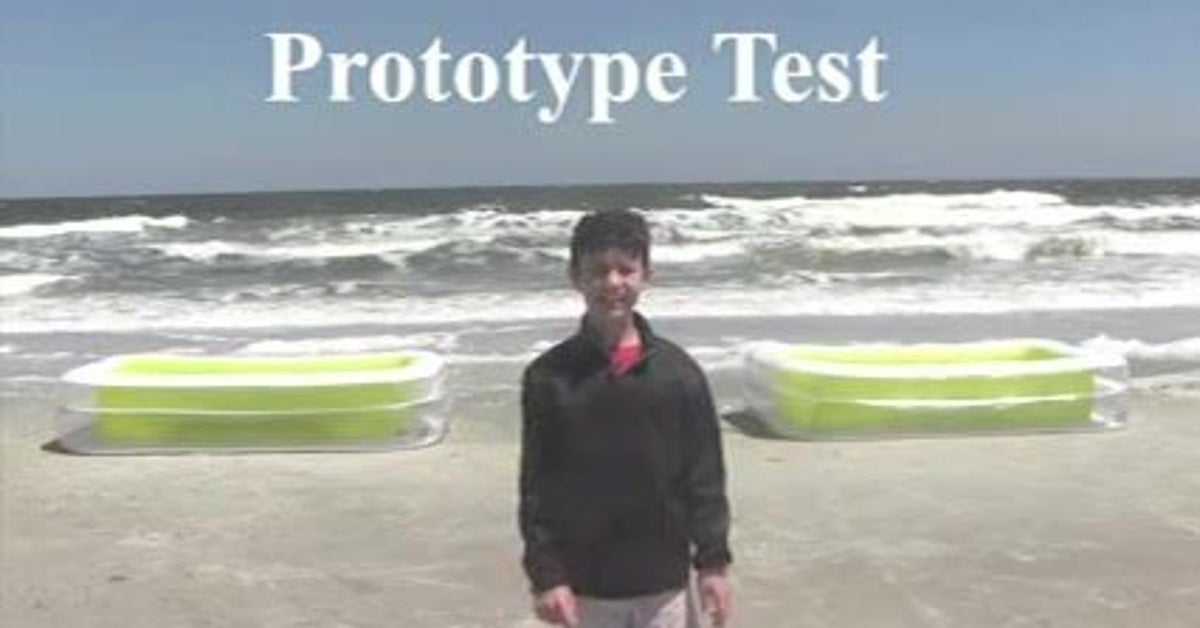 Boy Invents Better Sandbag For Flood Control | HuffPost Videos