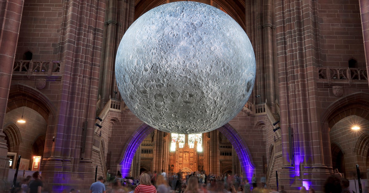 Artist Reunited With 7m Replica Of The Moon That Went Missing In The ...