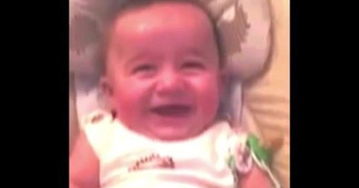 Baby Laughs Like A Crazed Person | HuffPost Videos