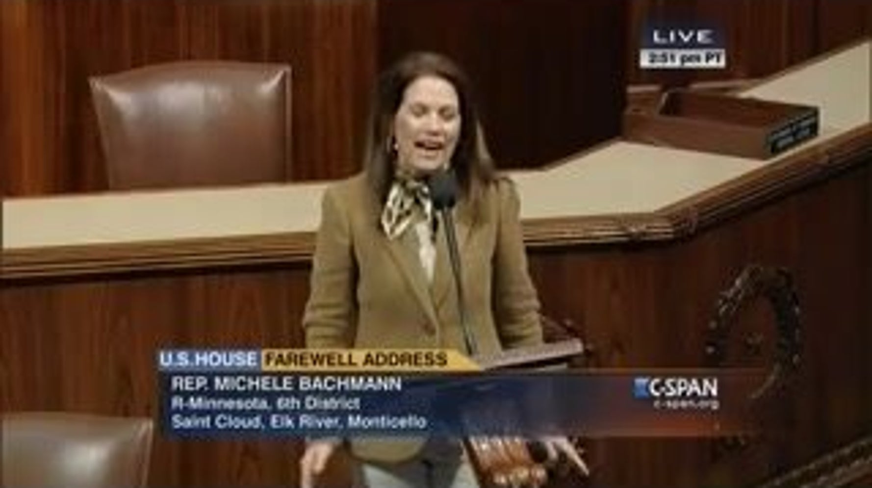 Michele Bachmann's Farewell Speech From Congress | HuffPost